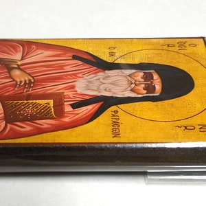 Saint Arsenius, of Cappadocia, Byzantine Icon, Orthodox Icon, Handmade ...