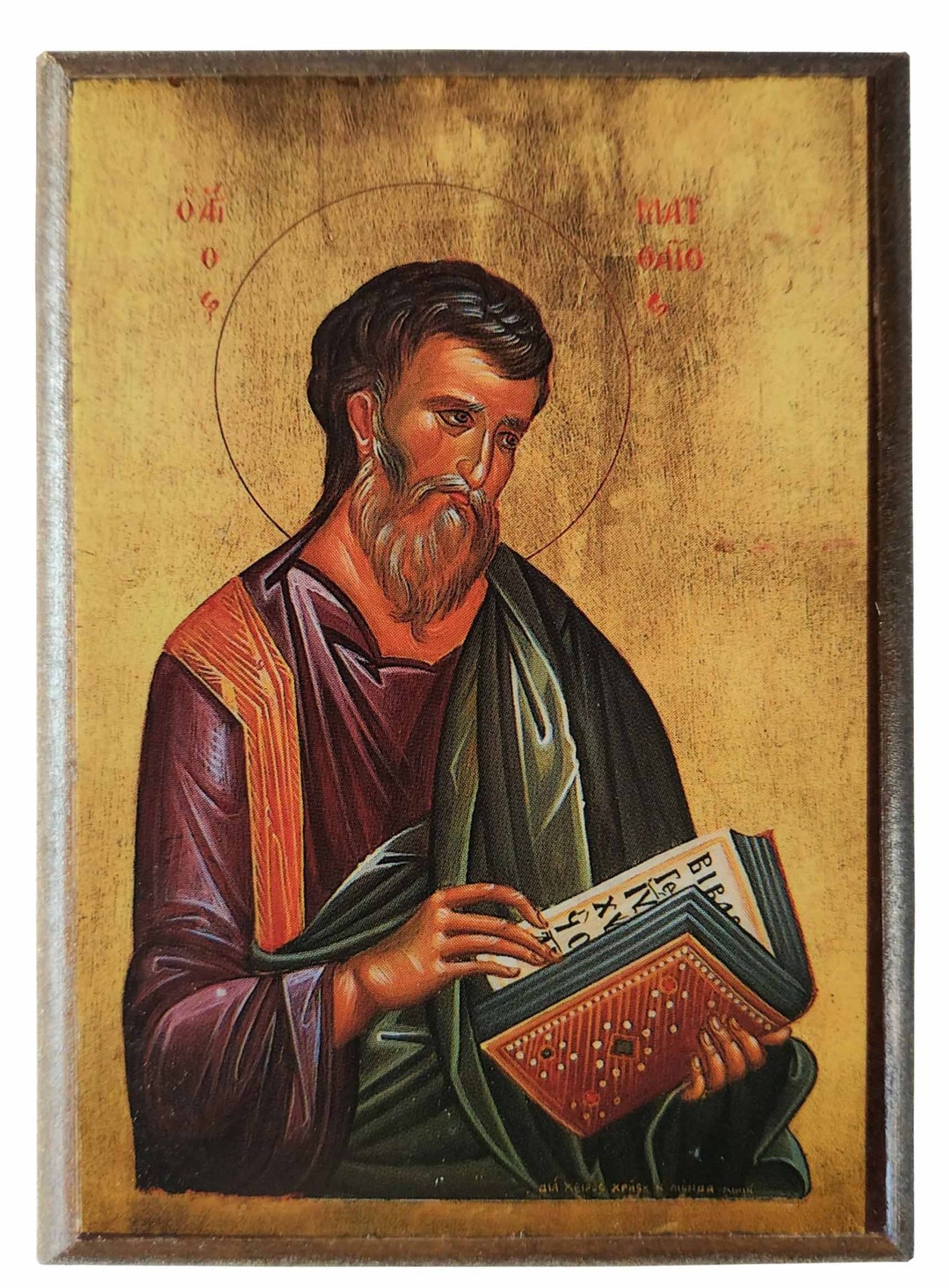 Apostle and Evangelist Saint Matthew, Byzantine Icon, Orthodox Icon ...