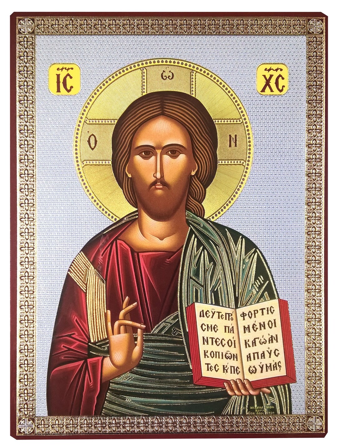 Christ Blessing, Byzantine Icon, Orthodox Icon, Handmade Icon - Etsy