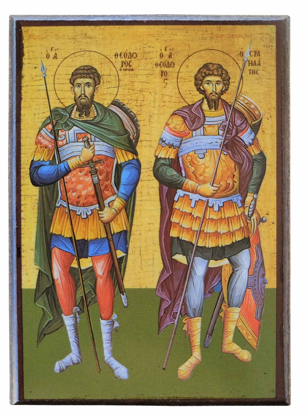 Saints Theodores the Great Martyrs, Tyro and Stratelates, Full Body ...