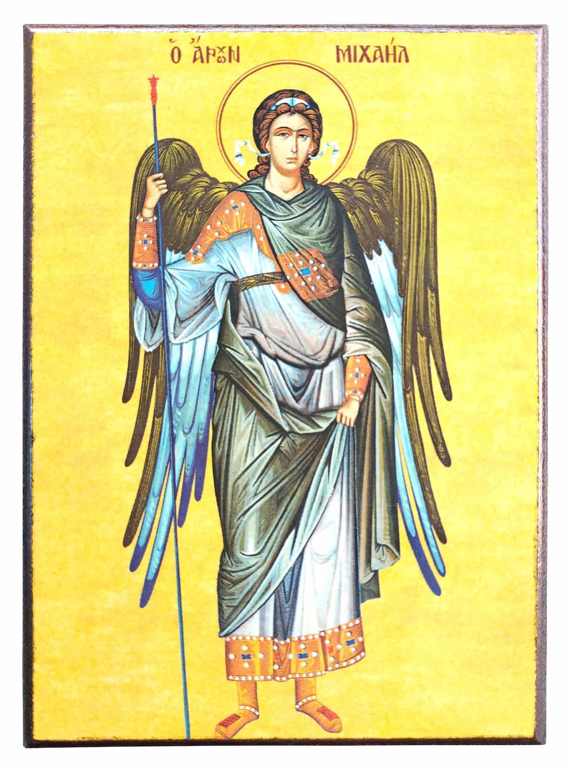 Archangel Michael, Full Body, Byzantine Icon, Orthodox Icon, Handmade ...