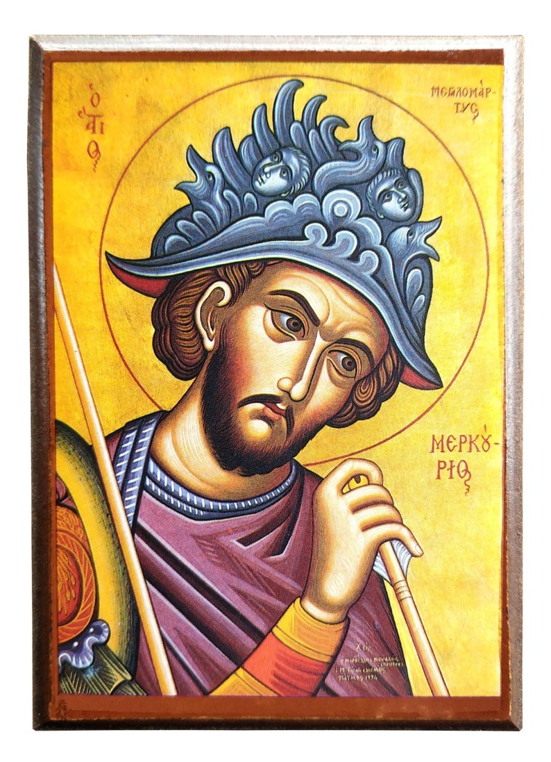 Saint Mercurius, the Great-martyr, of Caesarea in Cappadocia, Bust ...