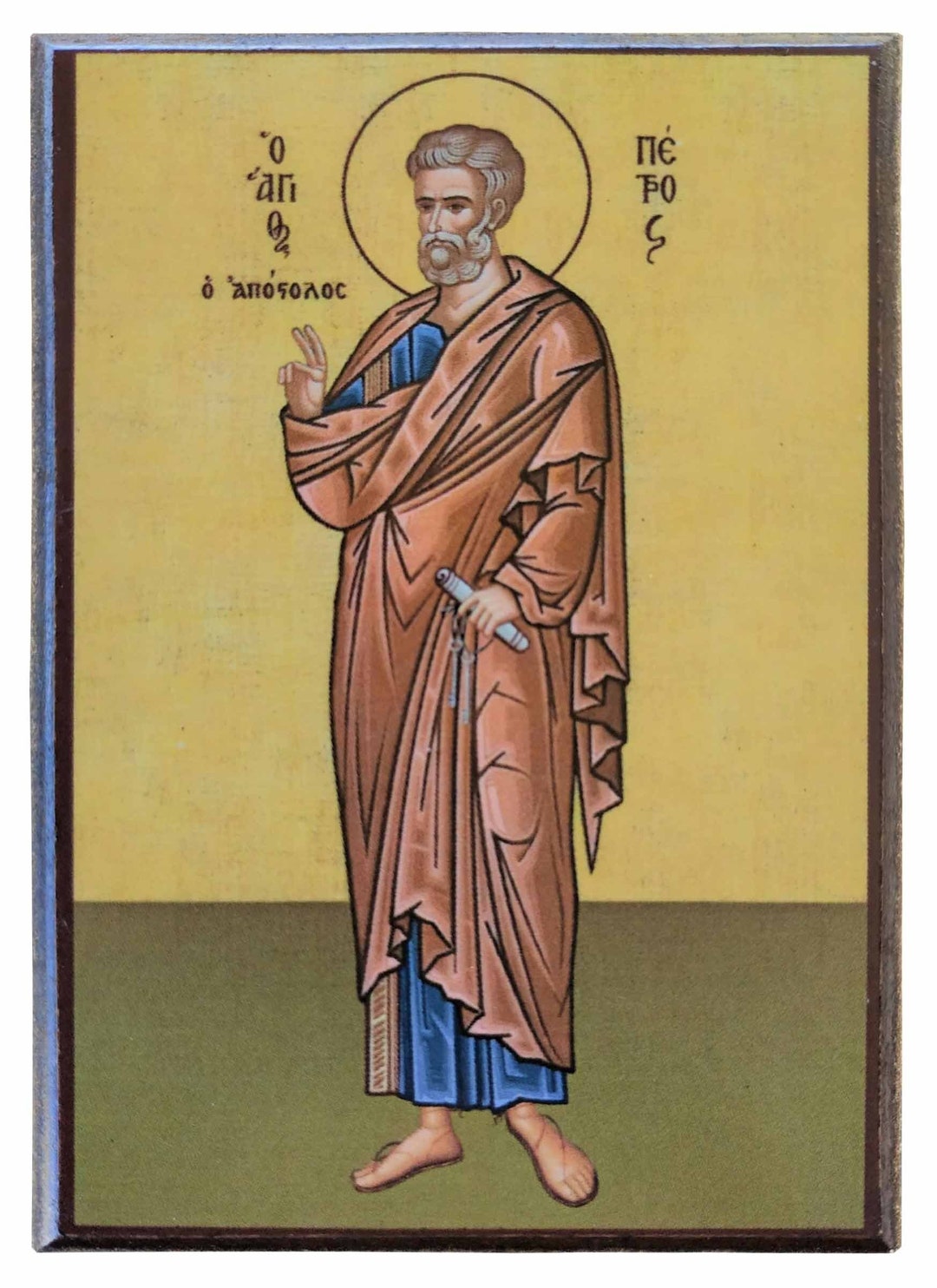 Saint Peter the Apostle, Full Body, Byzantine Icon, Orthodox Icon ...