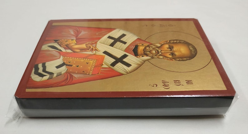 Saint Nicholas, Archbishop of Myra in Lycia, Byzantine Icon, Orthodox ...
