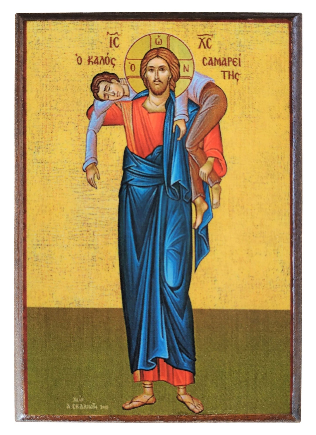 Christ, the Good Samaritan, Byzantine Icon, Orthodox Icon, Handmade ...