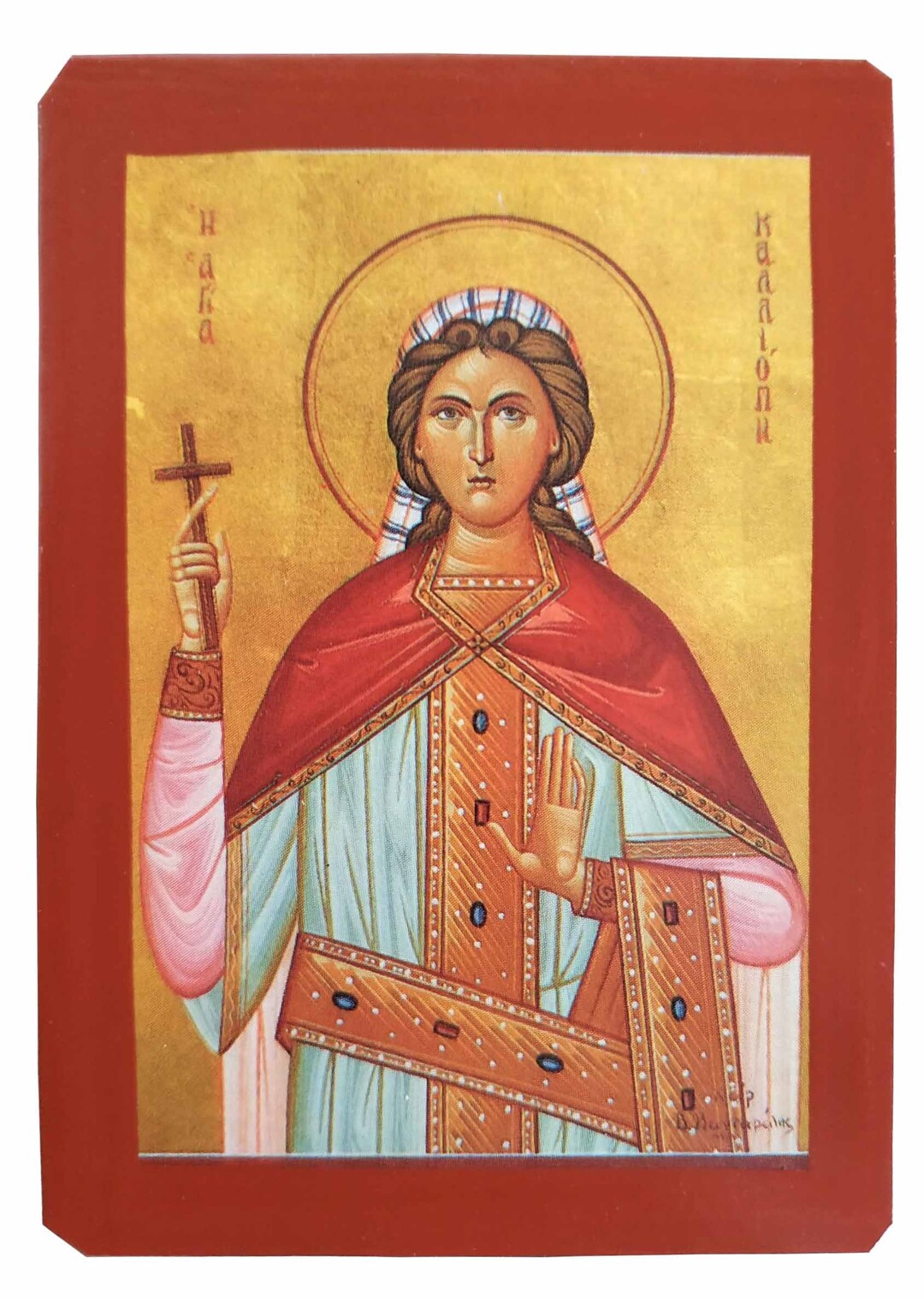 Saint Calliope, Byzantine Icon, Orthodox Icon, Handmade Icon - Etsy