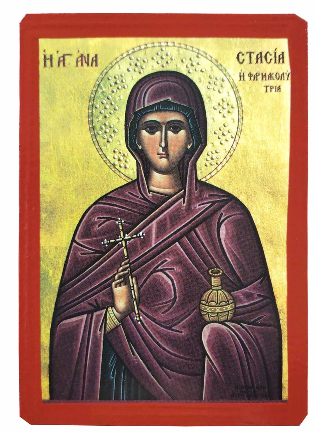 Saint Anastasia the Great Martyr, Deliverer From Bonds, Byzantine Icon ...
