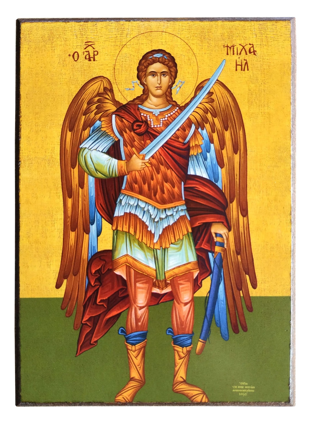 Archangel Michael, Full Body, Byzantine Icon, Orthodox Icon, Handmade ...