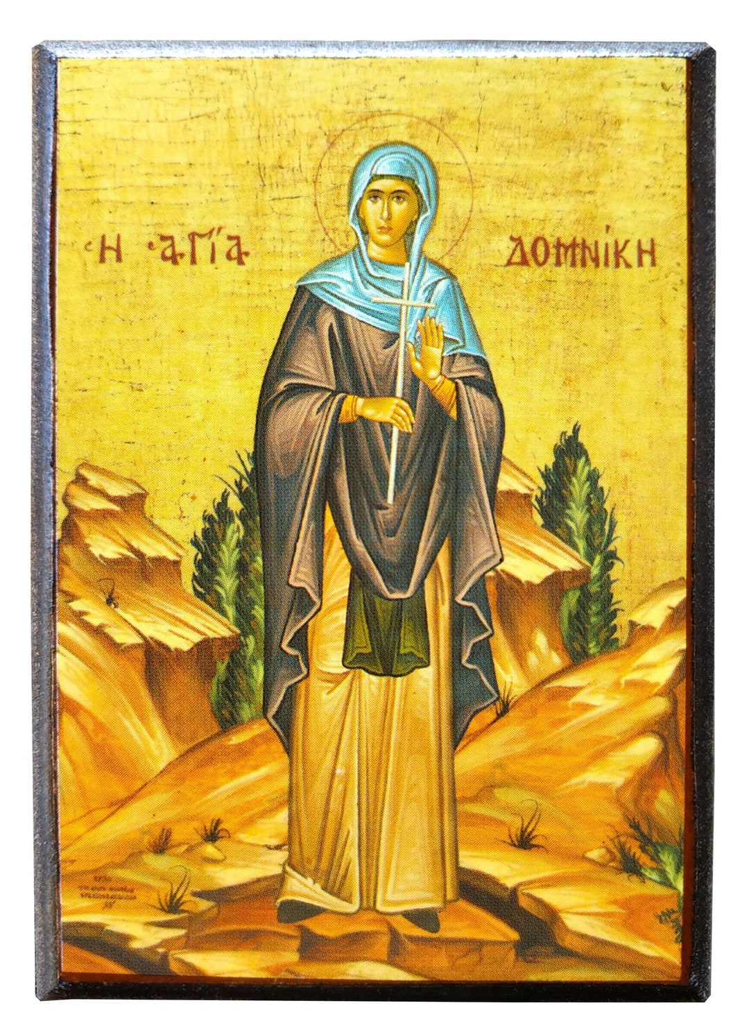 Saint Domnica of Constantinople, Full Body, Byzantine Icon, Orthodox ...