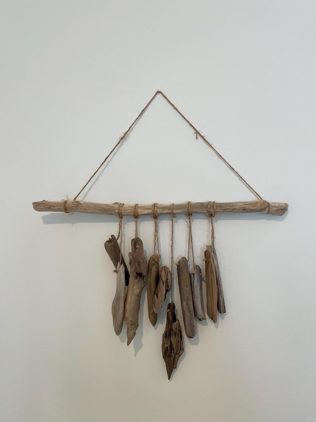 Driftwood Hanging Art, Driftwood Wall Hanging Decor, Beach Wall Art ...