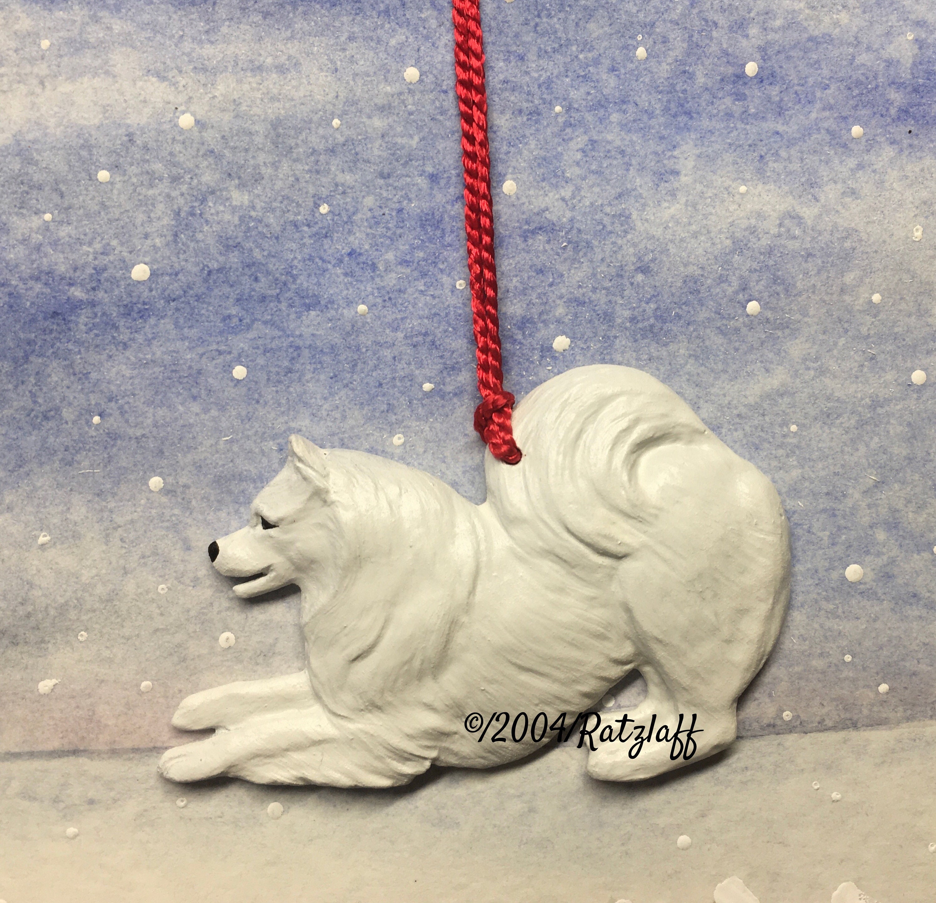 Samoyed Play Bow. Christmas/holiday Dog Breed Ornament. Handcrafted for ...