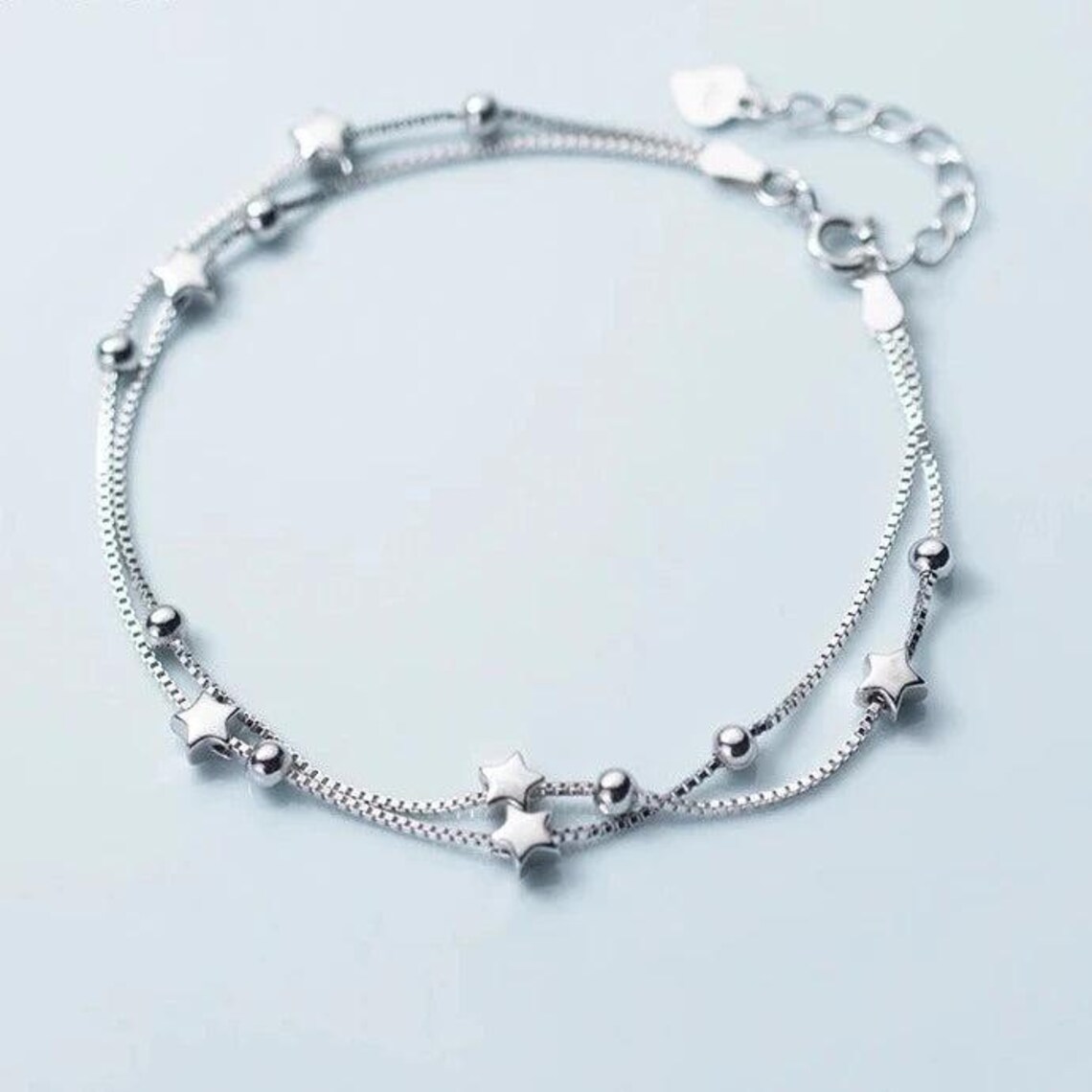 Charming Ball Stars Chain Link Bracelet - Etsy