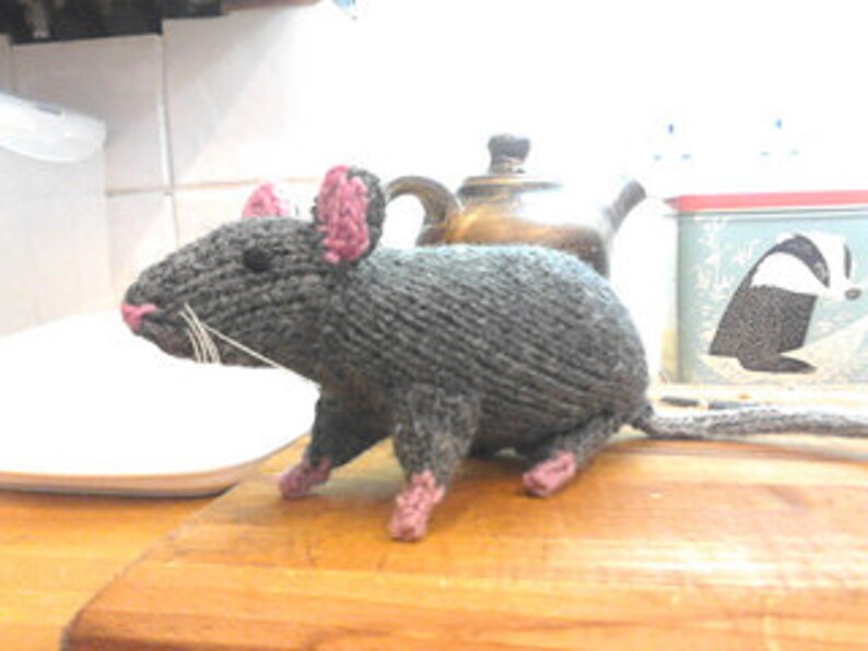 Rat Knitting Pattern, Mouse Knitting Pattern, Toy Knitting Pattern, PDF ...