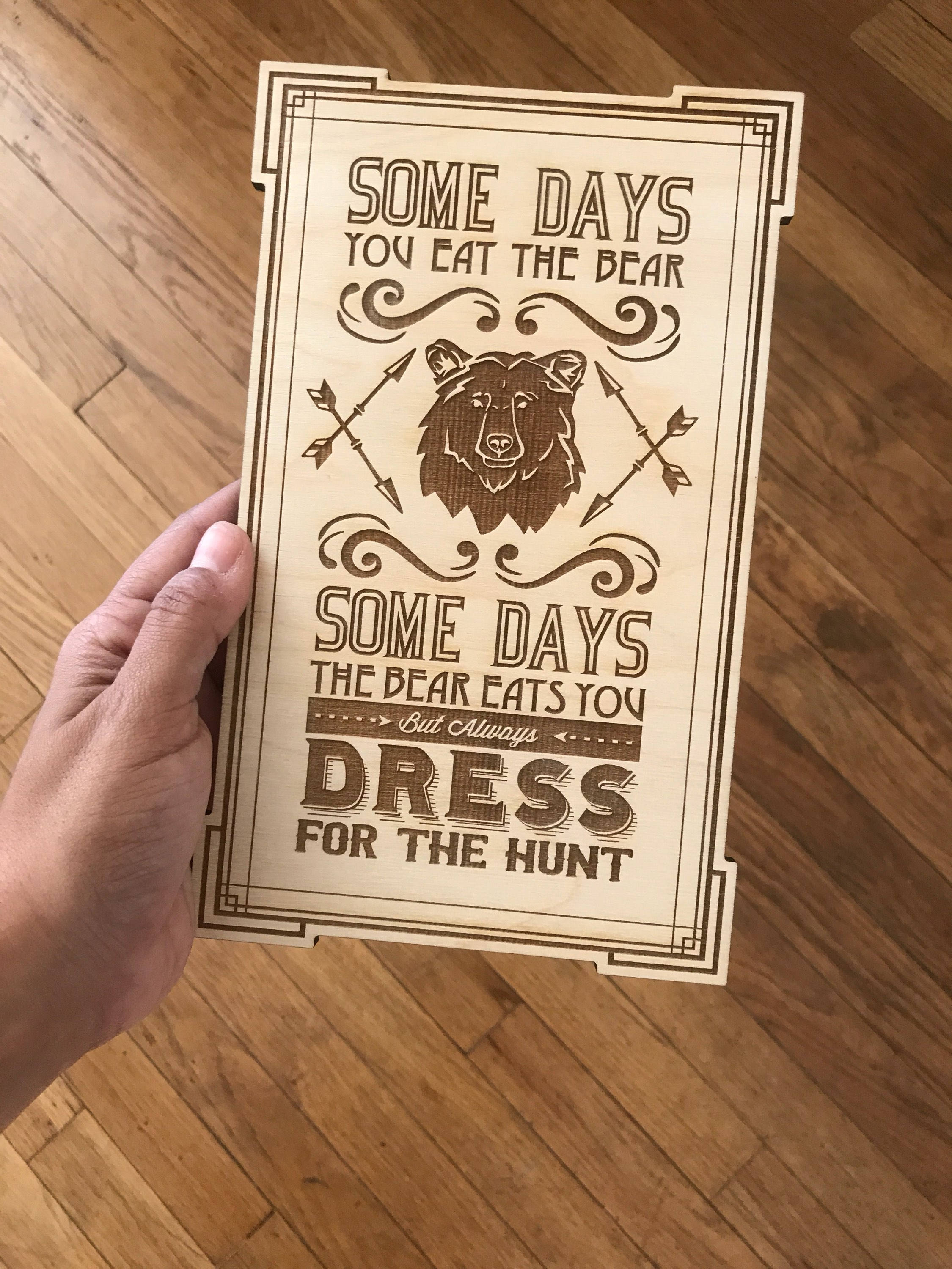 Adventurers Club Motto - Wood Engraved Sign - Etsy