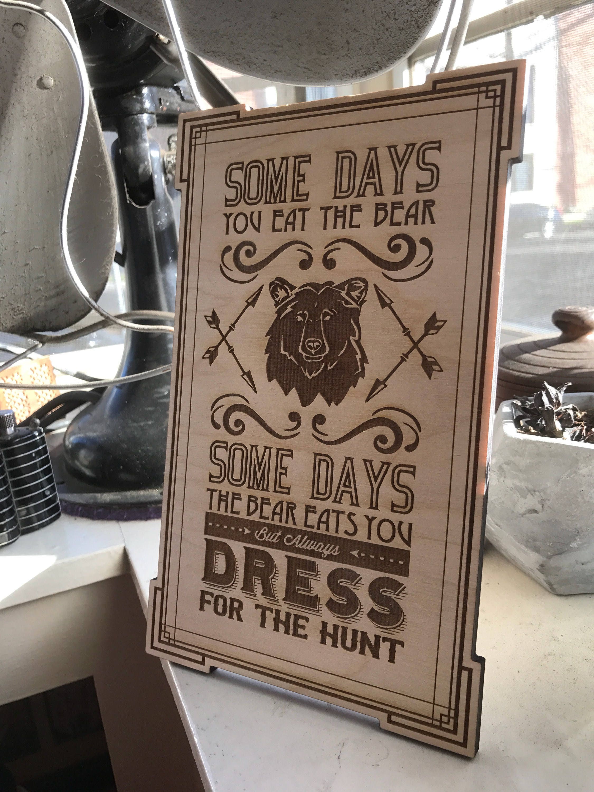 Adventurers Club Motto - Wood Engraved Sign - Etsy
