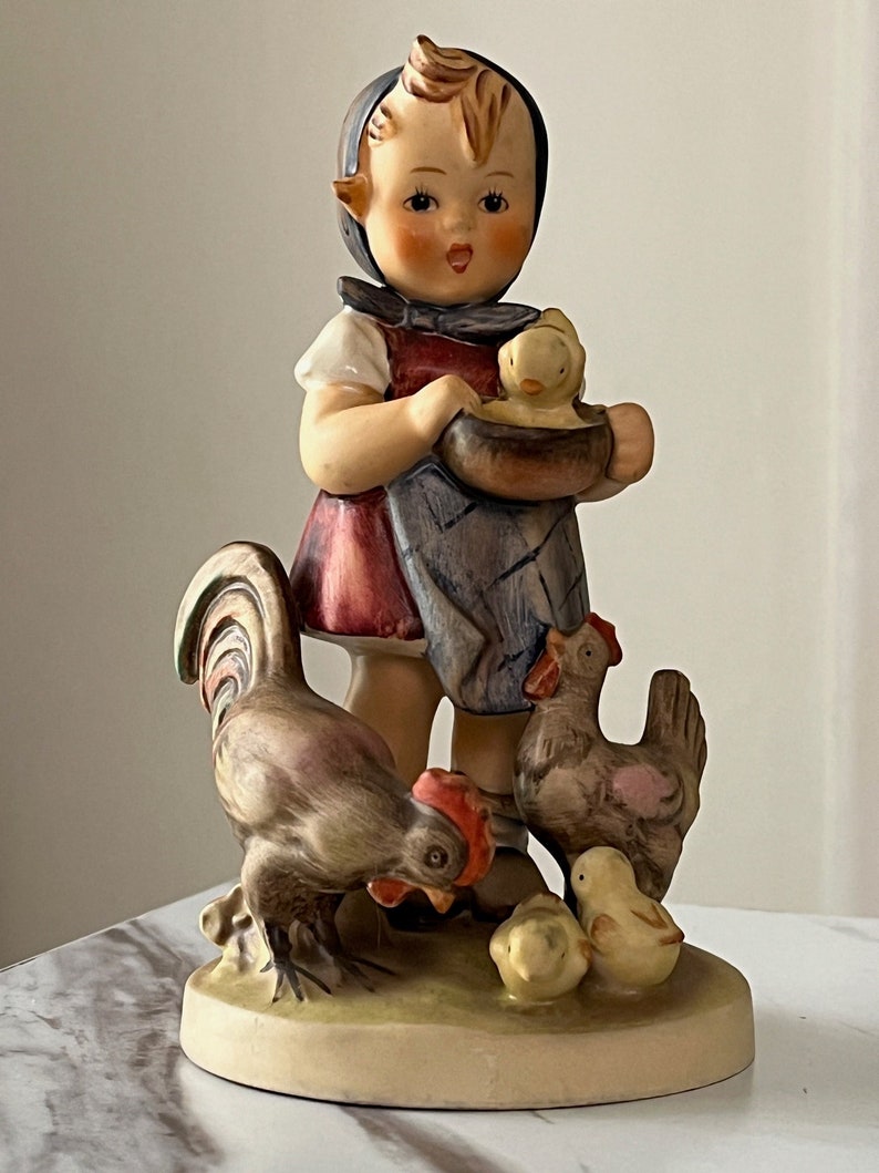 Vintage Hummel Figurine "feeding Time" (HUM 199/1 – TMK3 1960-1972) - Etsy