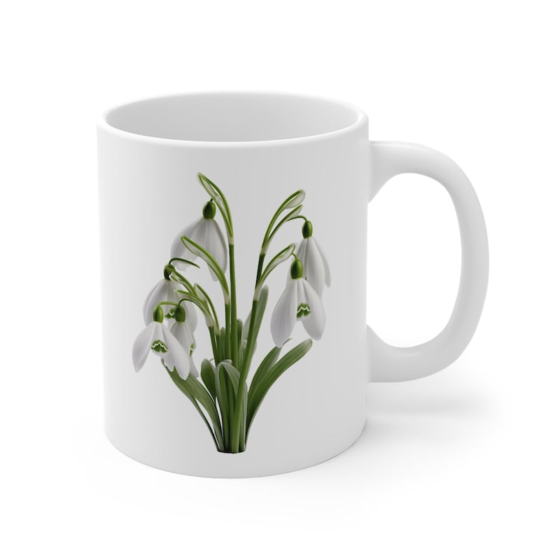 Snowdrop Tea Mugs - Etsy UK