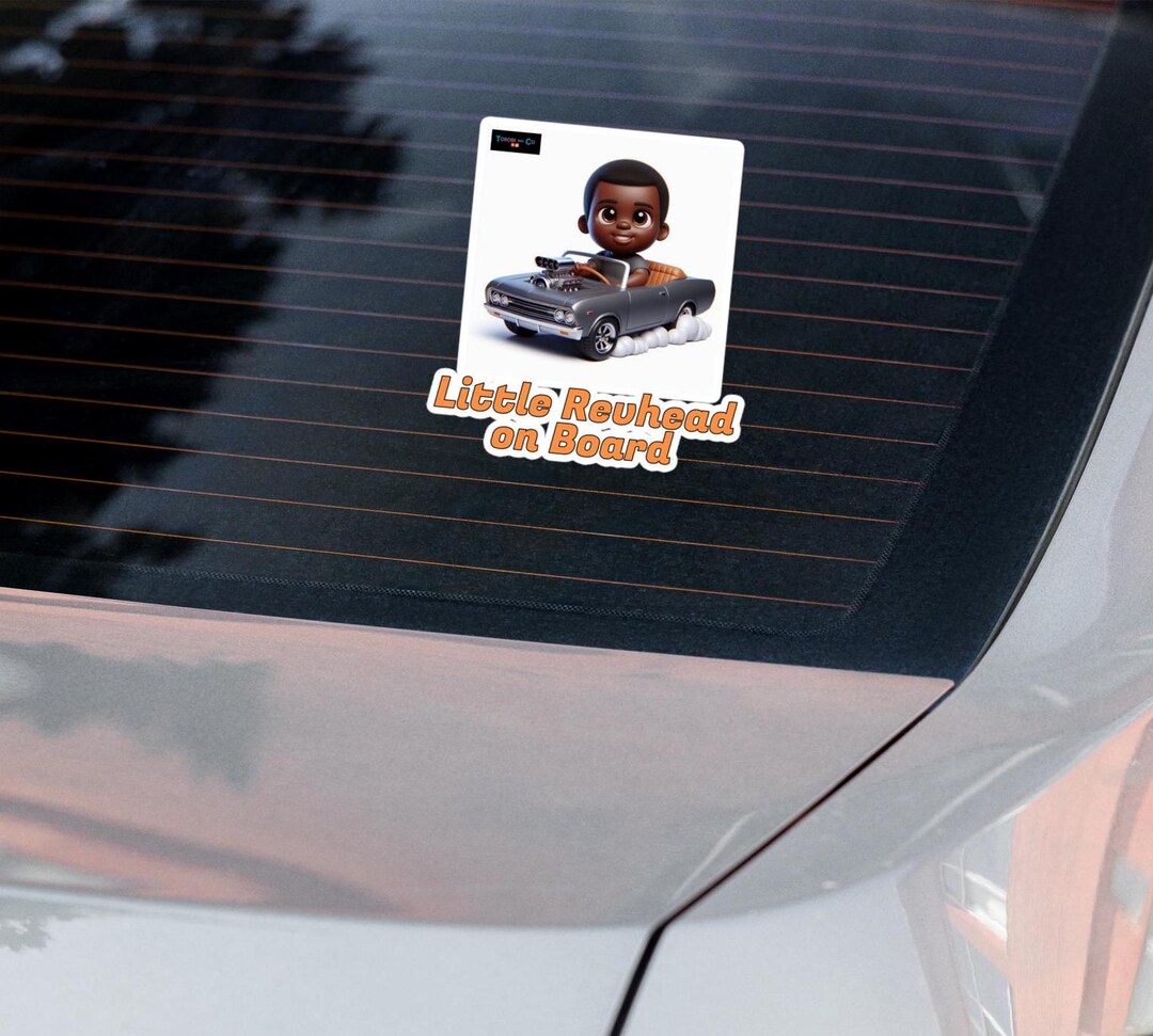 Baby on Board Sticker Little Revhead on Board Boy - Etsy
