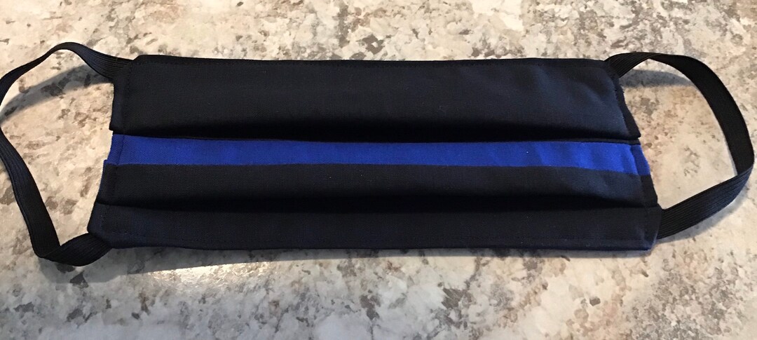 Thin Blue Line Police Sheriff Mask Masks Face Coverings Officer Swat ...