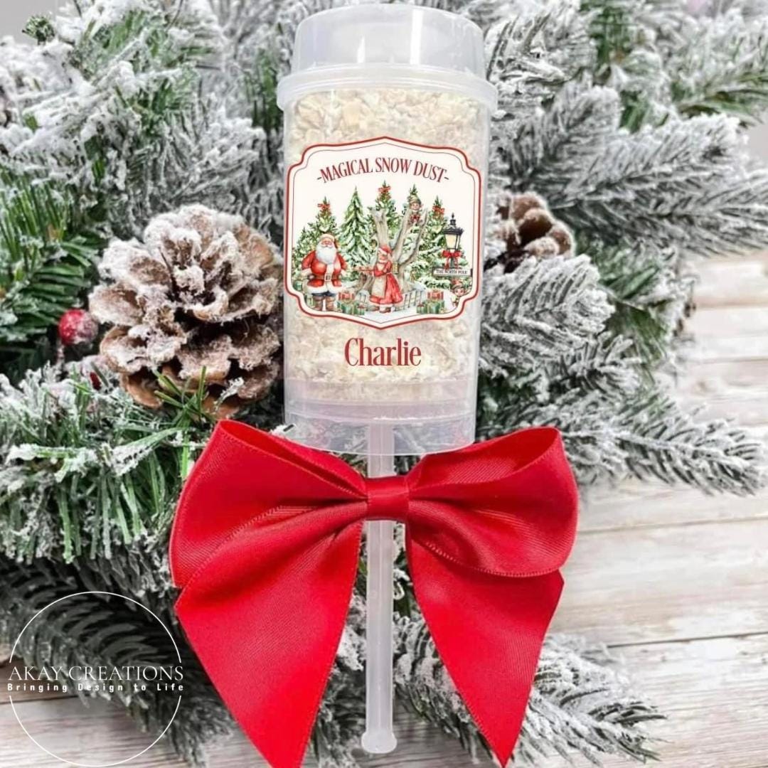 Personalised Reindeer Dust Popper - Etsy