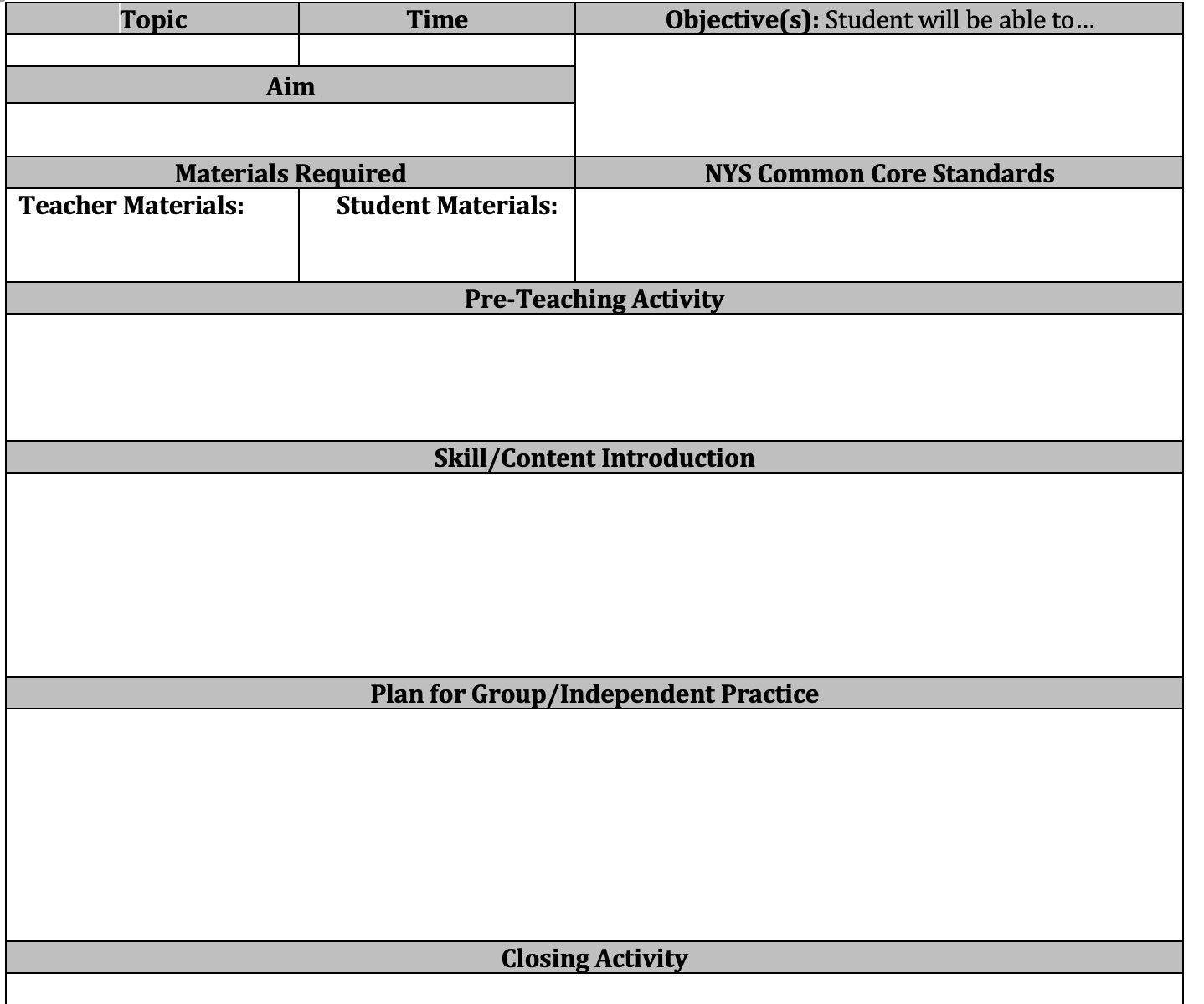 Editable Daily Lesson Plan Template Printable Teacher Resource ...