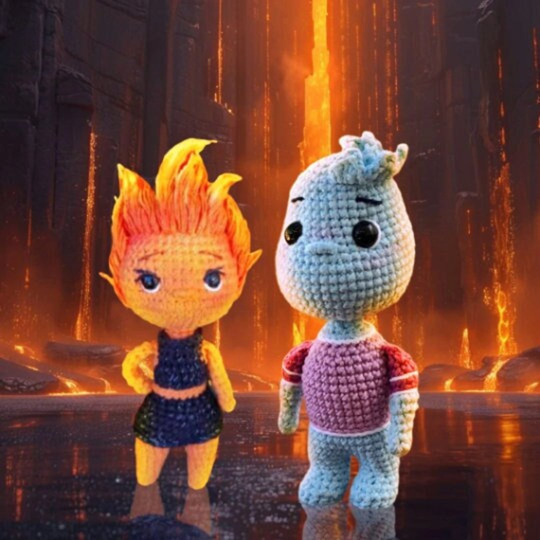 Elemental Amigurumi Crochet Patterns Bundle 4 in 1 DIY Crochet Pattern ...