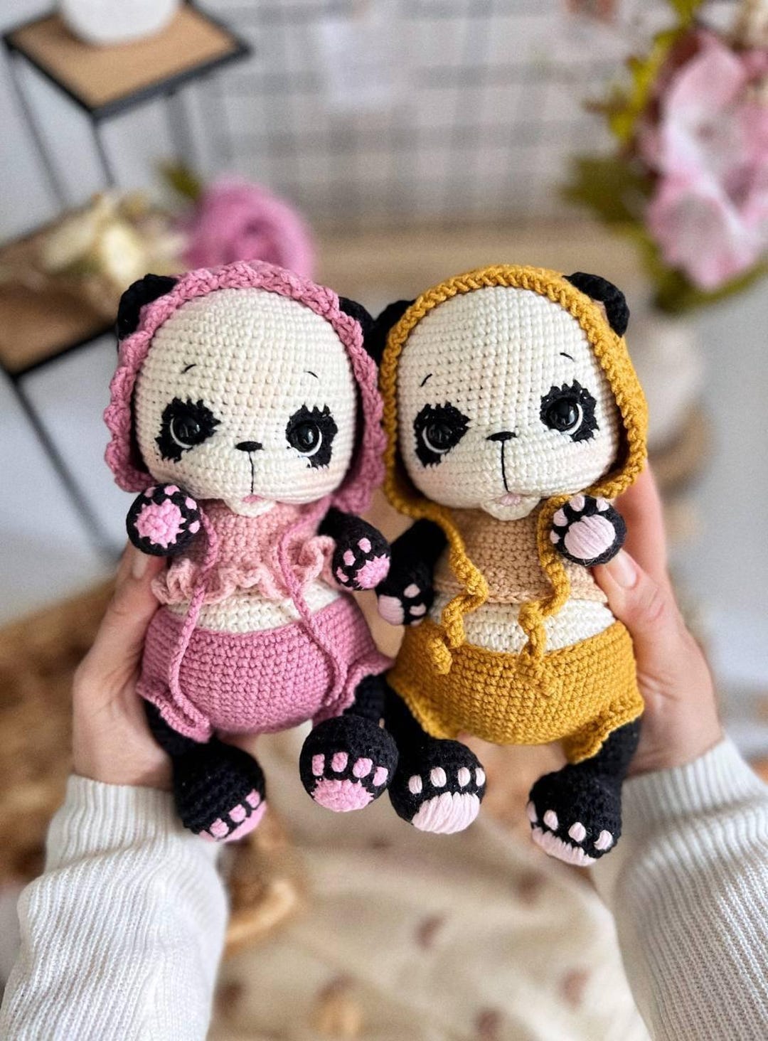 Crochet Panda Pattern - Amigurumi Bear Panda Pattern - Plush Panda ...