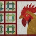 Pattern, Chicken Quilt Applique Pattern, Easy Rooster Pattern ...