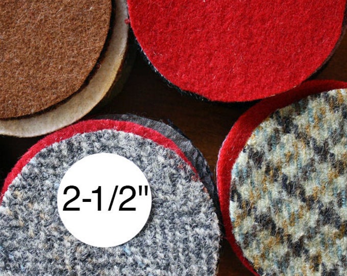 Wool Blend Felt Circles 12 Circle Sets Pick a Color Set DIY 48 ...