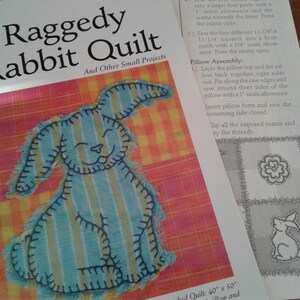Pattern, Raggedy Rabbit, Rag Quilt Sewing Pattern, Rag Quilt Pattern ...