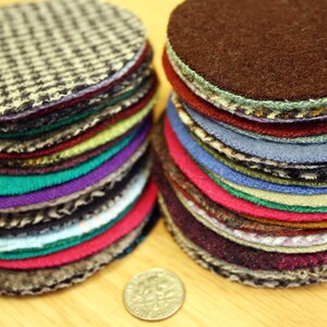 Wool Circles 50 3 Wool Circles Precut Recycled - Etsy