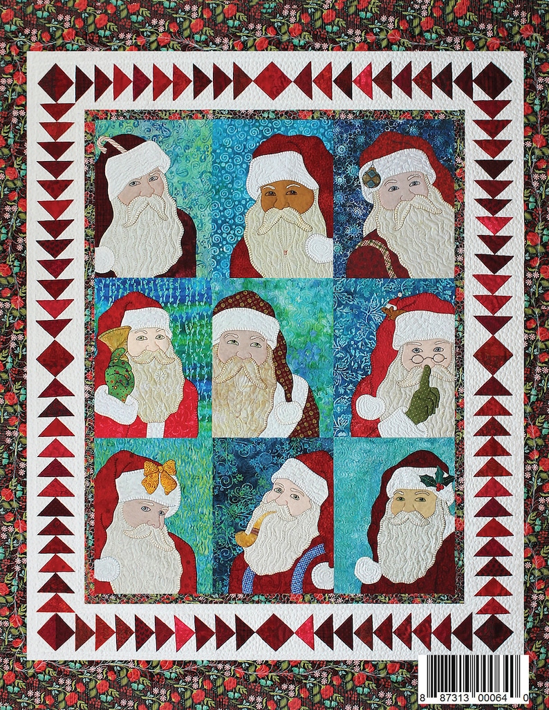 Quilt Book All About Santa Applique Quilting Pattern | Etsy