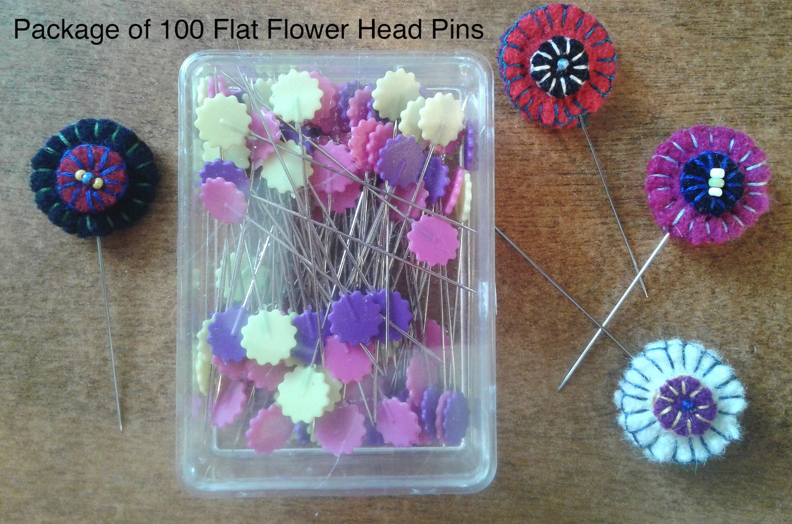Assorted Sewing Pins, Flat Head Pins for Sewing, Quilting, Decorative ...