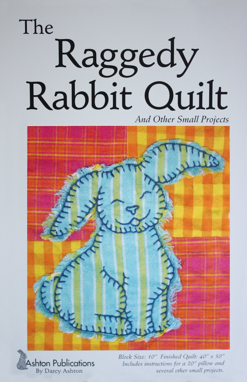Pattern Raggedy Rabbit Rag Quilt Sewing Pattern Rag Quilt | Etsy