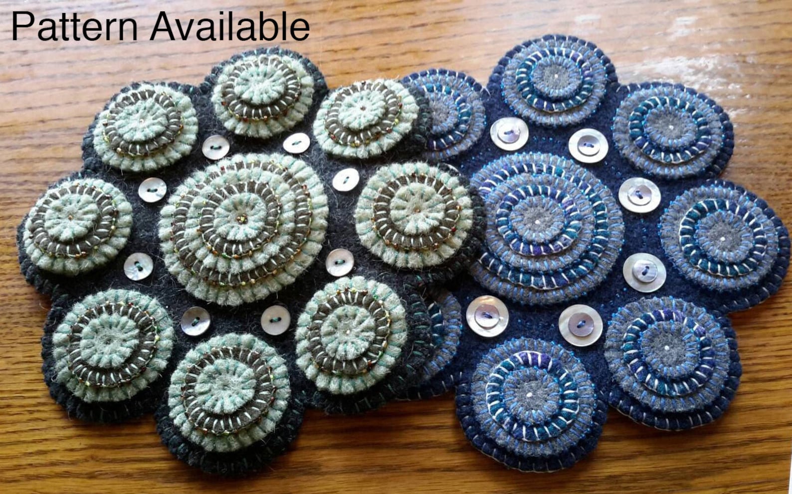 Wool Circles 50 3/4 Circles for Wool Penny Rugs Set | Etsy