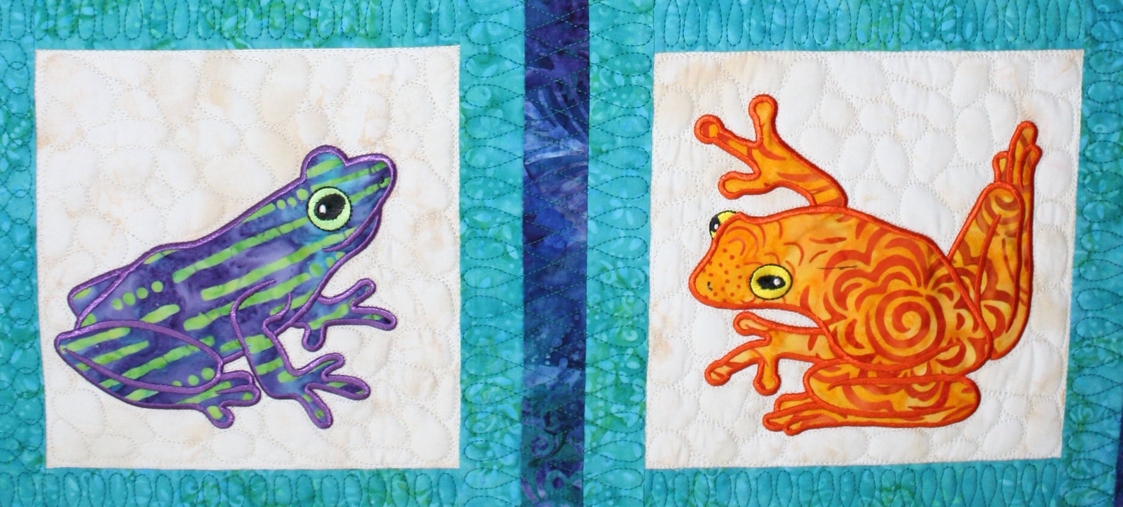 Digitized Knee Deep in Frogs 20 Different Frogs Applique in - Etsy