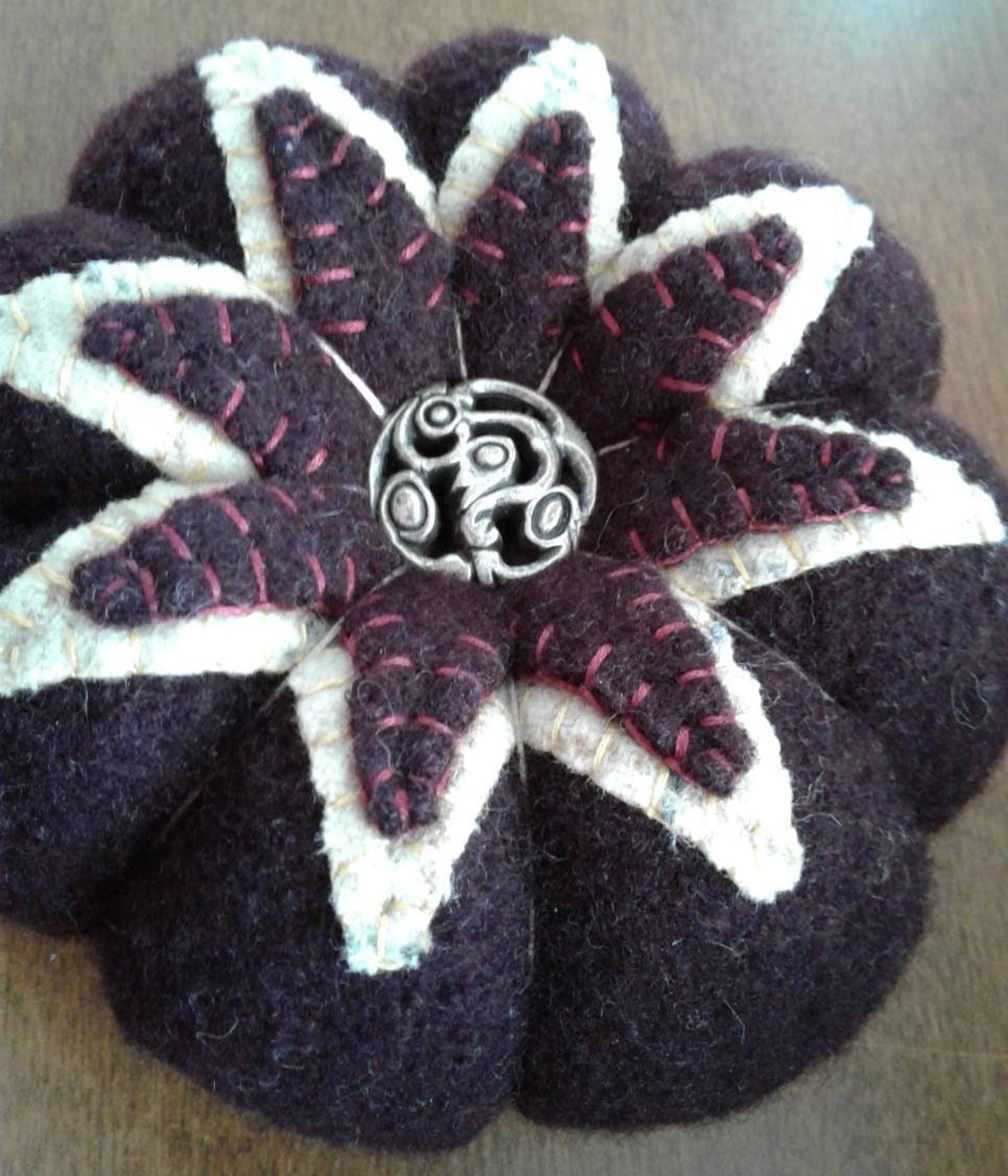 Handmade Wool Jumbo Pincushion Vintage Upcycled Wool - Etsy