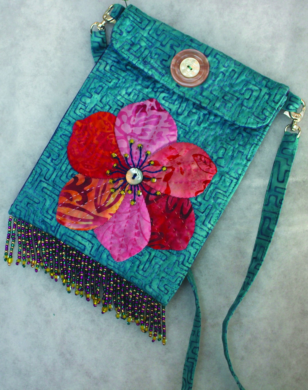 Tutorial Pattern #2, Hand Applique Technique Pattern, Shoulder Bag and ... Tutorial Pattern #2, Hand Applique Technique Pattern, Shoulder Bag and ...
