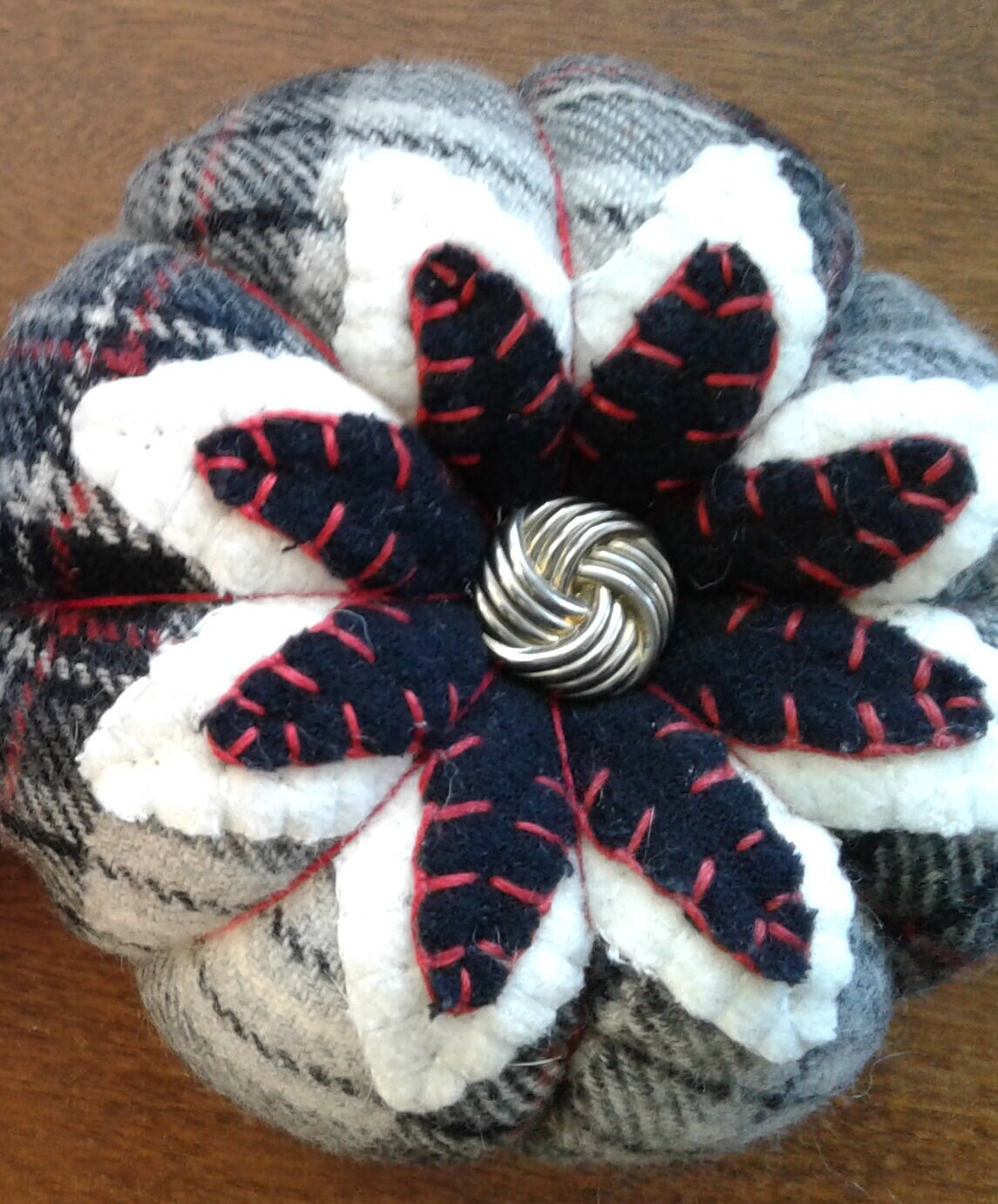 Handmade Wool Jumbo Pincushion Vintage Upcycled Wool - Etsy