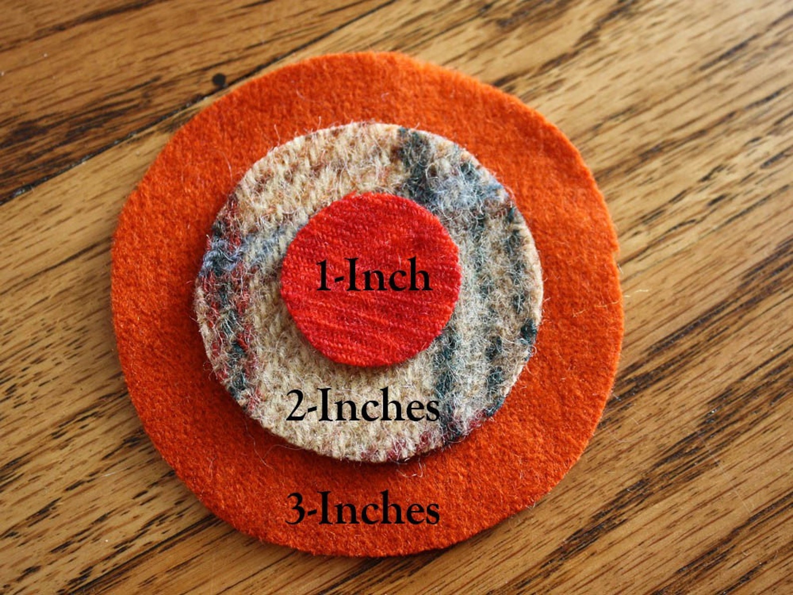 Wool Circles 50 3 Wool Circles Precut Recycled - Etsy