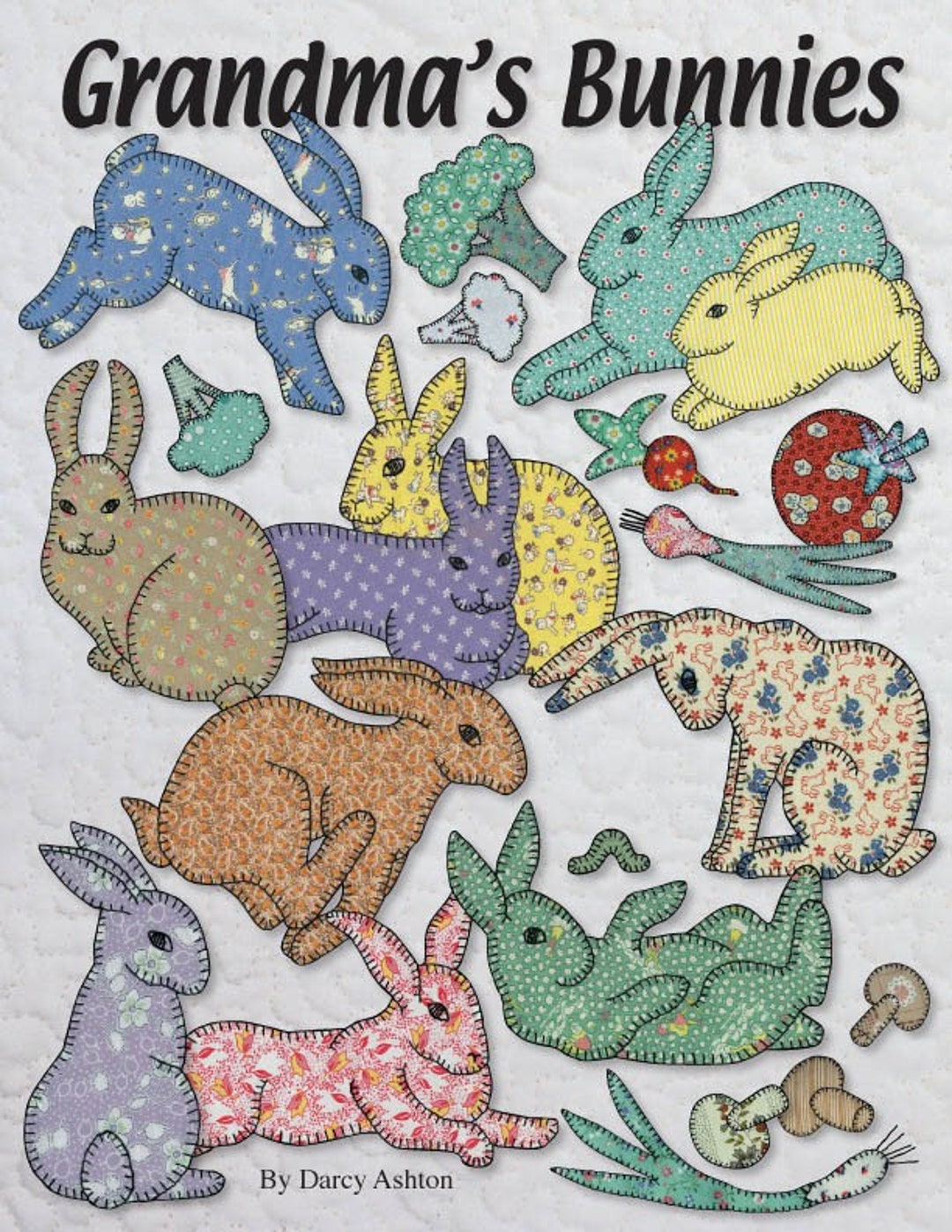 Quilt Book, Grandma's Bunnies, Classic Hard to Find Book, Applique ...