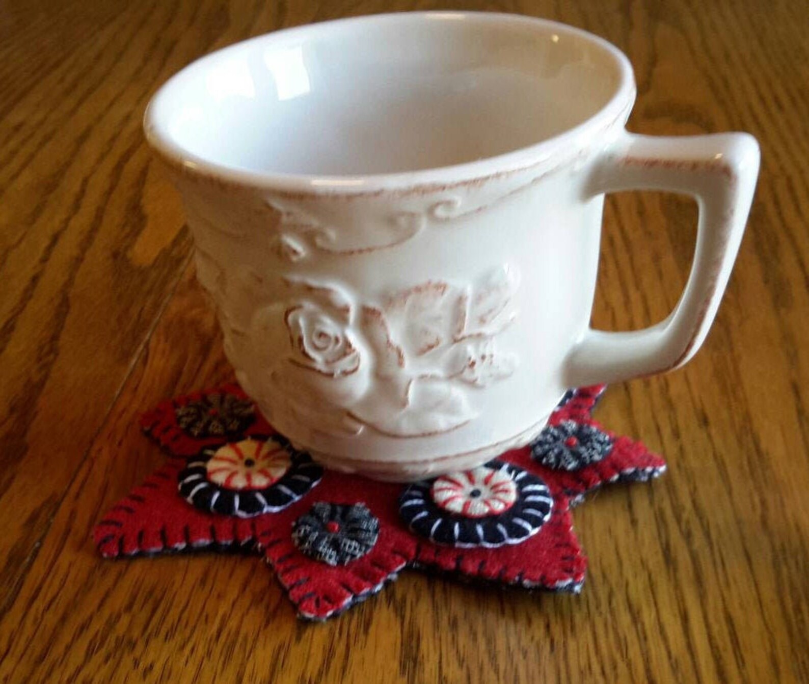 Wool Kit Small STAR Mug Rug Wool Appliqué Mug Rug Kit DIY - Etsy