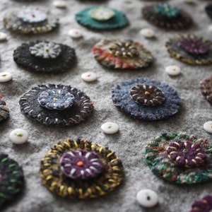 Wool Circles, (50) 3/4" Circles for Wool Penny Rugs, Set of 50 Circles ...