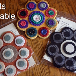 Wool Circles, (50) 3/4" Circles for Wool Penny Rugs, Set of 50 Circles ...