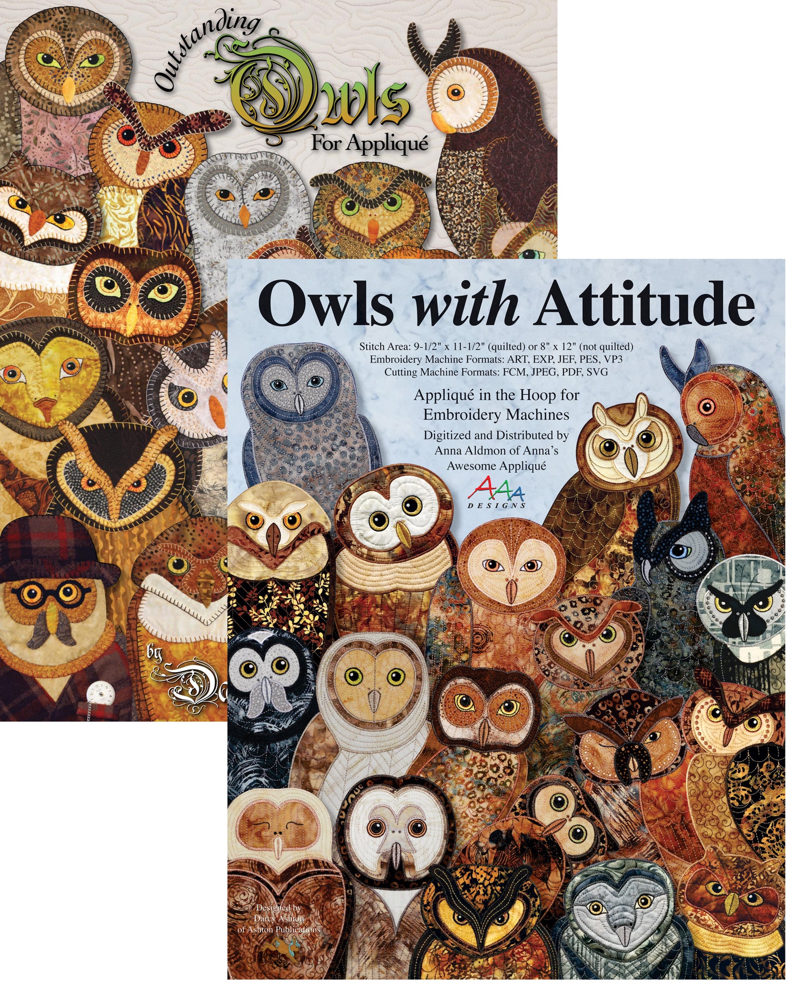 Digitized Owls With ATTITUDE Applique in the Hoop for - Etsy