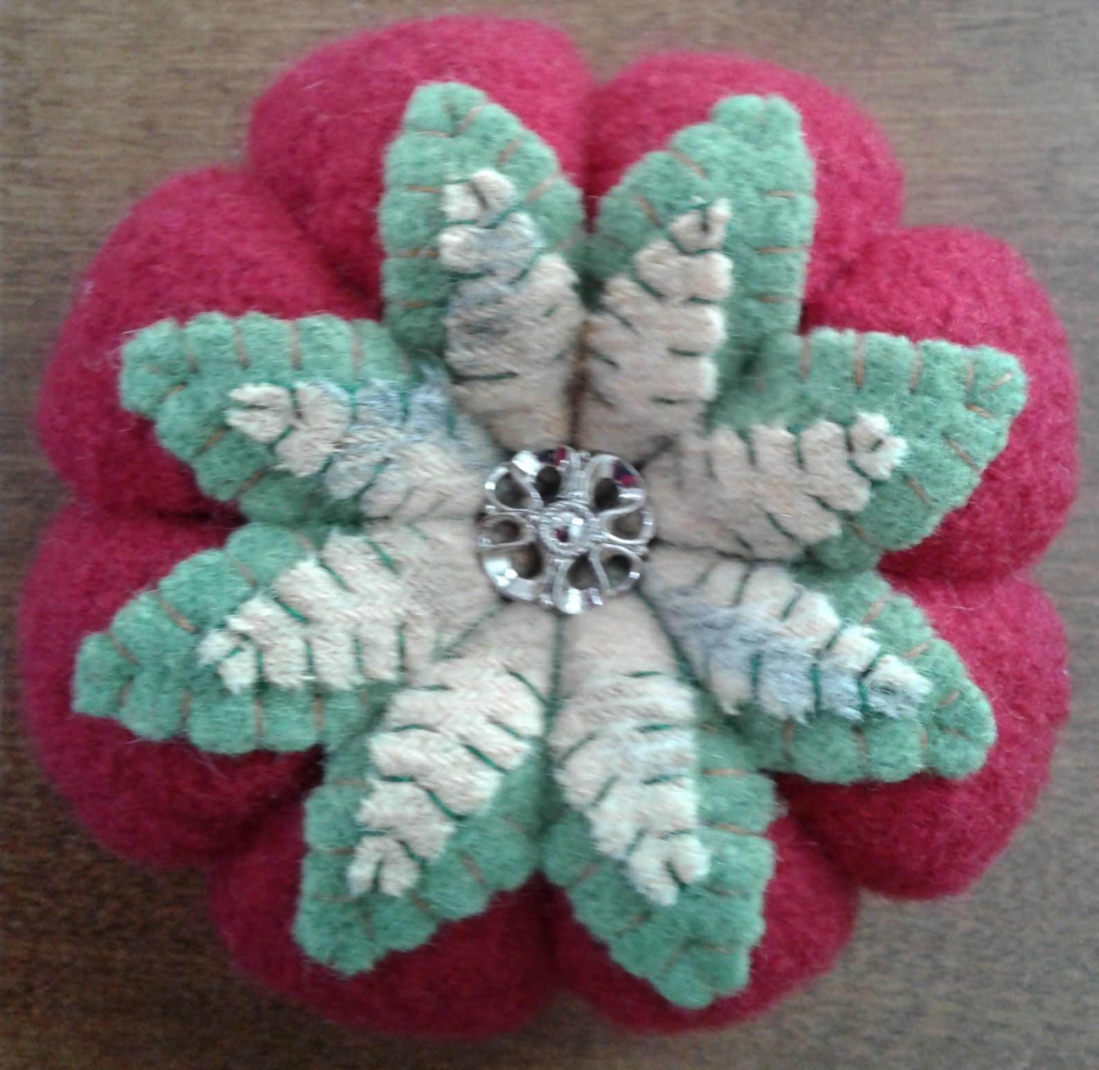 Handmade Wool Jumbo Pincushion Vintage Upcycled Wool - Etsy