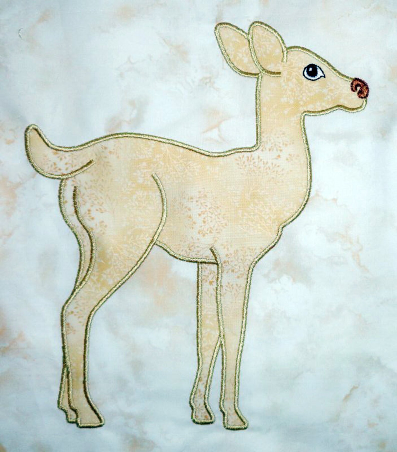 Digitized Deer With Fawn Applique in the Hoop for Embroidery - Etsy