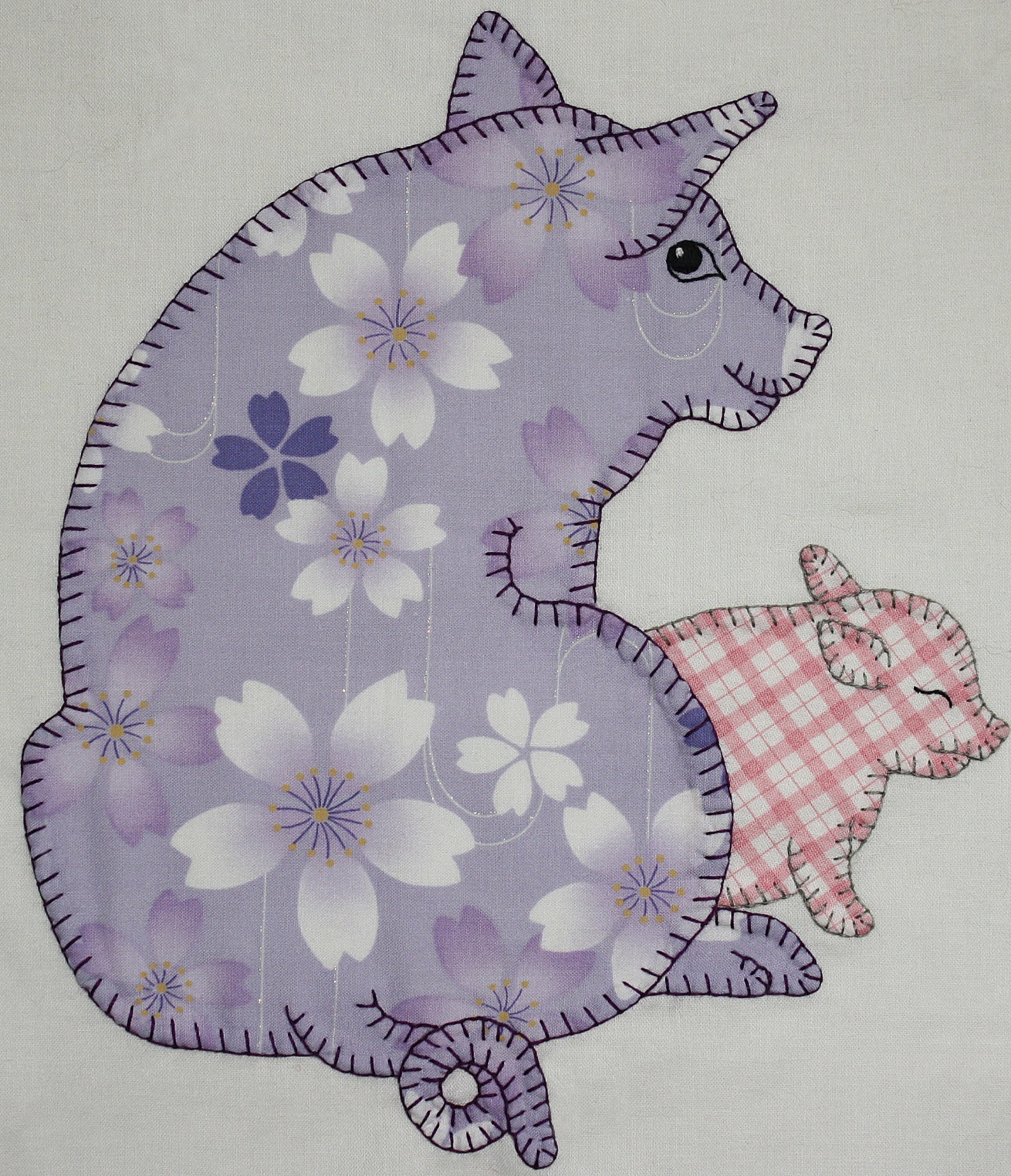 Pattern Pig Quilt Sewing Pattern Pigs on a Blanket Mailed | Etsy