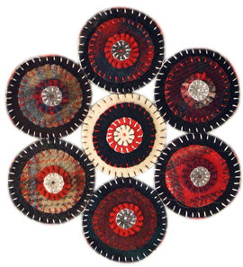 Wool Circles 50 2 Wool Circles Precut Recycled - Etsy