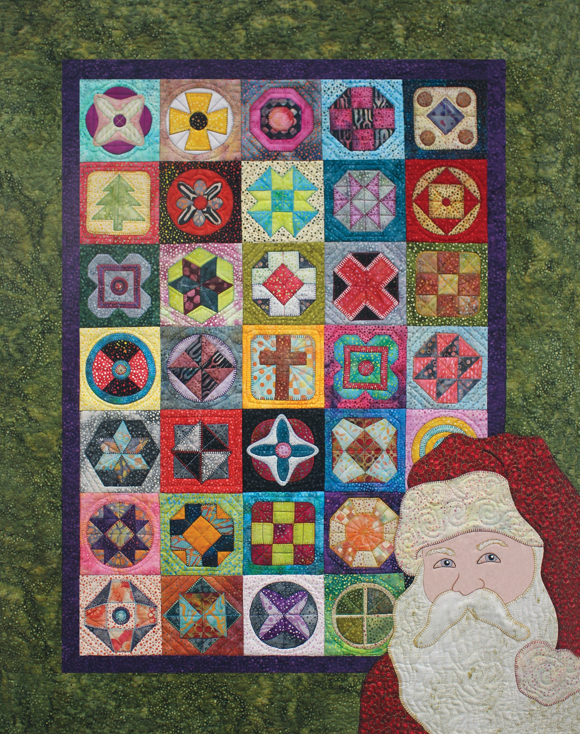 Quilt Book, All About Santa, Applique Quilting Pattern Book, Santa ...